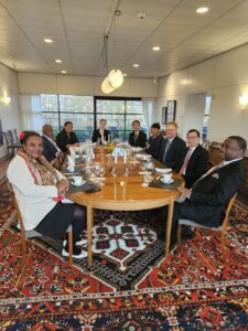 Ambassador Lay Samkol attended an informal lunch hosted by HE René ...